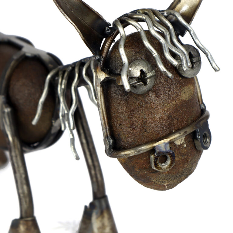 Decorative Donkey with Cart – Recycled Materials – Patria-Shop.com