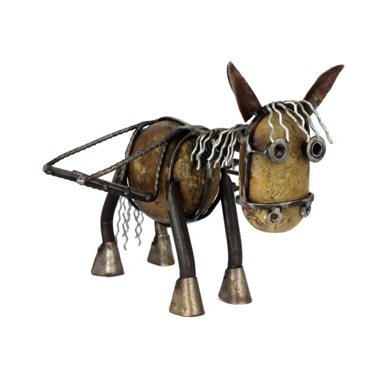 Donkey with Double Stand – Recycled Materials – Patria-Shop.com