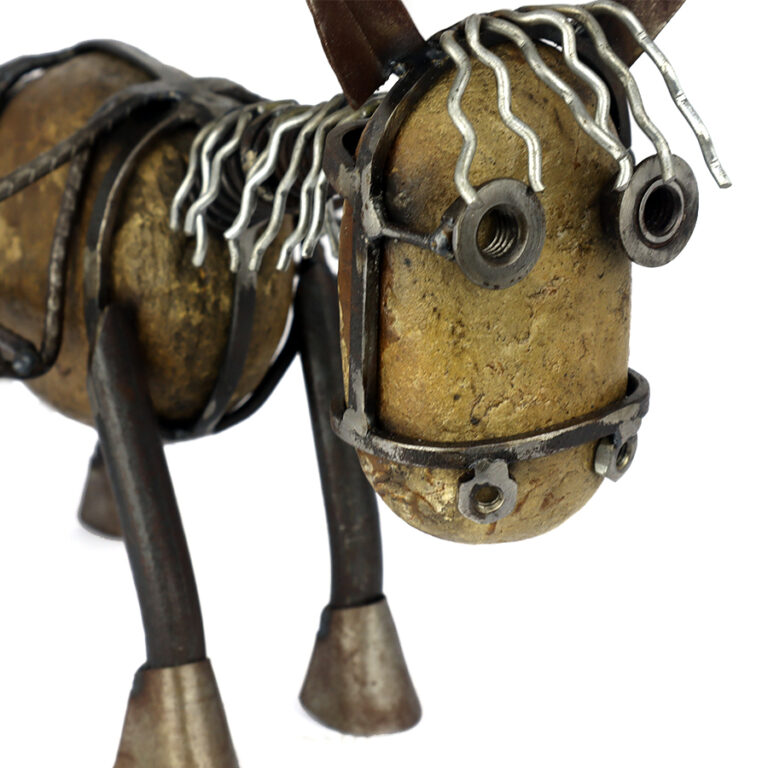 Donkey with Double Stand – Recycled Materials – Patria-Shop.com